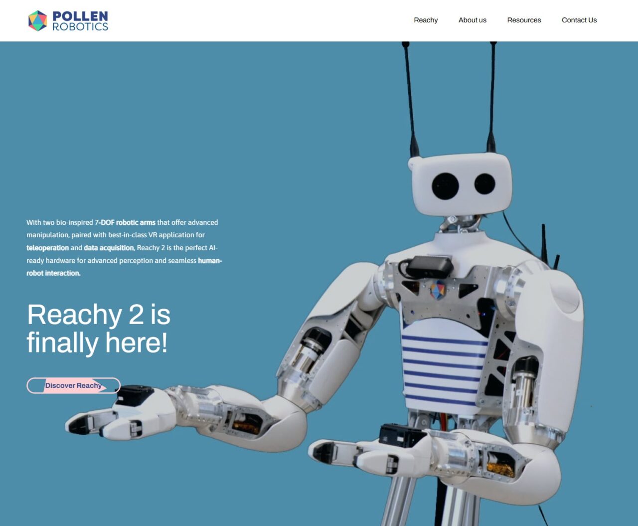 Reachy 2: first open-source humanoid robot for object handling and human interaction - Metameha
